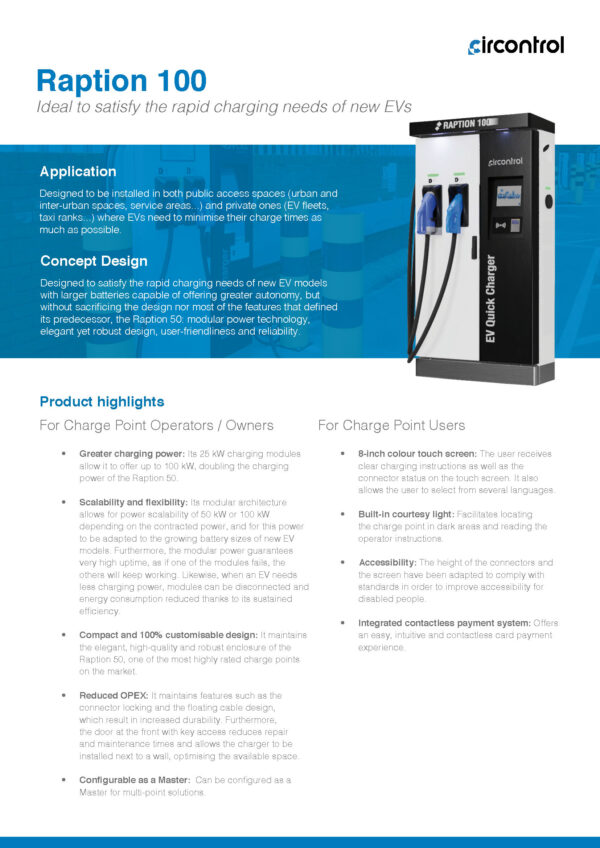 Raption 100 - AOS - EV Charger