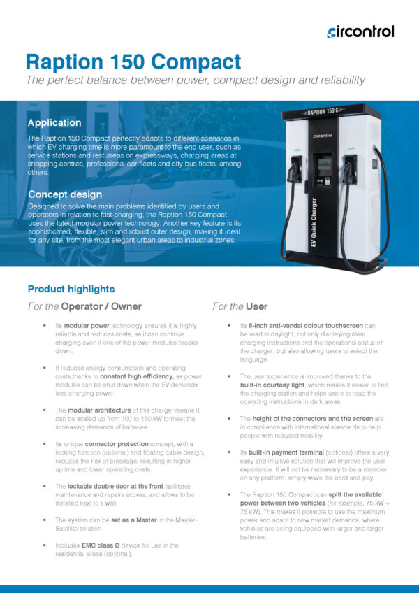 Raption 150 Compact - AOS - EV Charger