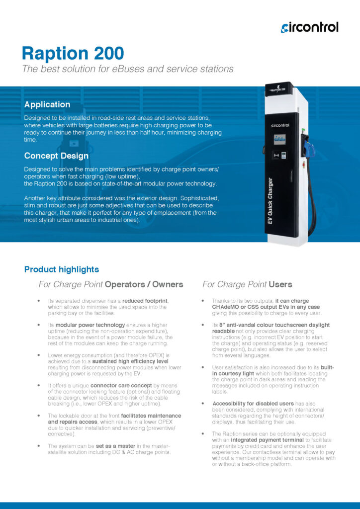 Raption 200 - AOS - EV Charger
